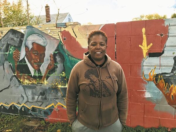 Built to separate black and white neighborhoods, the concrete wall ...