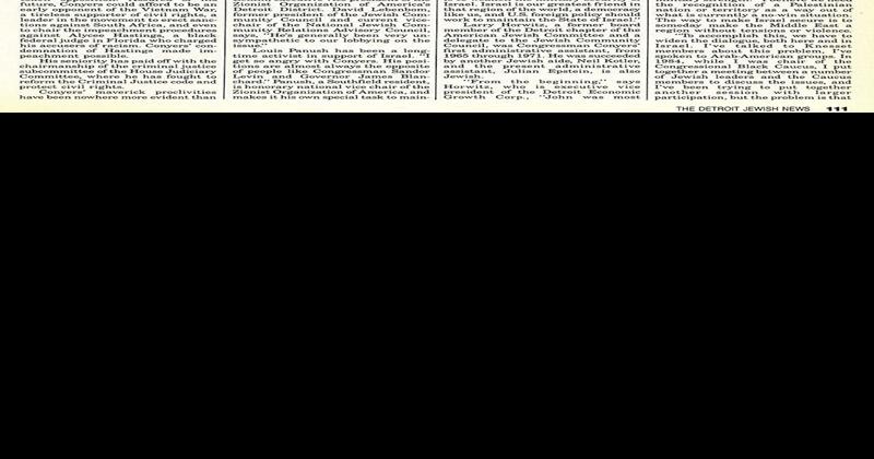 Looking Back: Remembering John Conyers | Judaism | thejewishnews.com