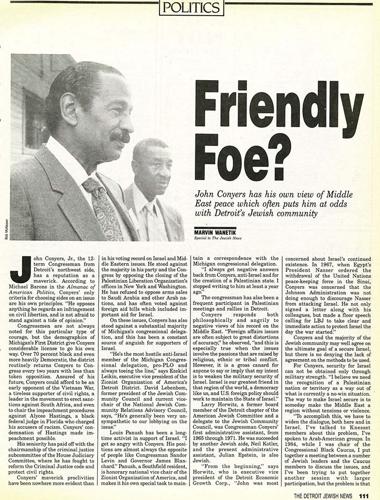 Looking Back: Remembering John Conyers | Judaism | thejewishnews.com
