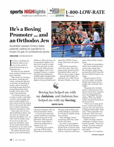 Looking Back: Jews and Boxing | Mike Smith's Column | thejewishnews.com