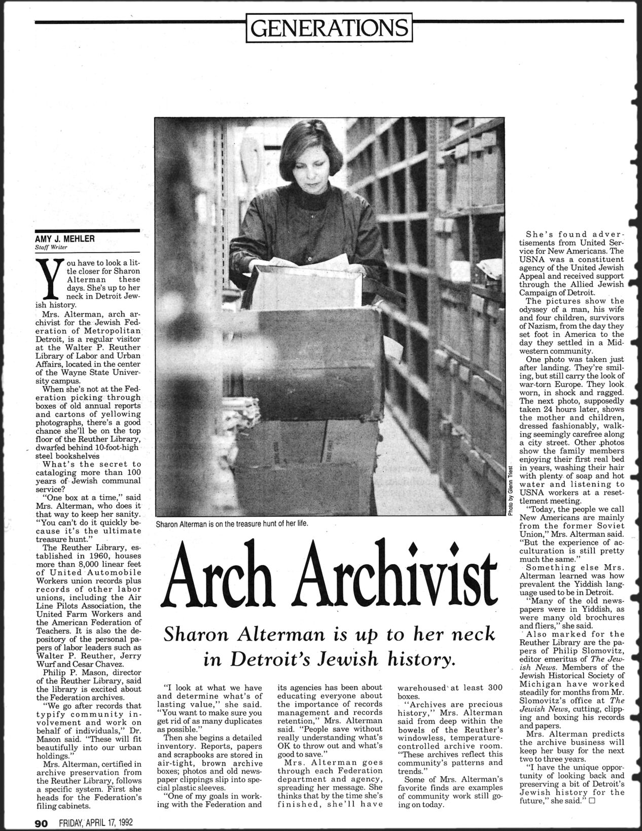 Sharon Alterman, A Keeper of History | Culture | thejewishnews.com