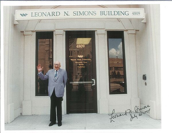 WSU Press Salutes Leonard Simons During 75th Anniversary | Archives ...