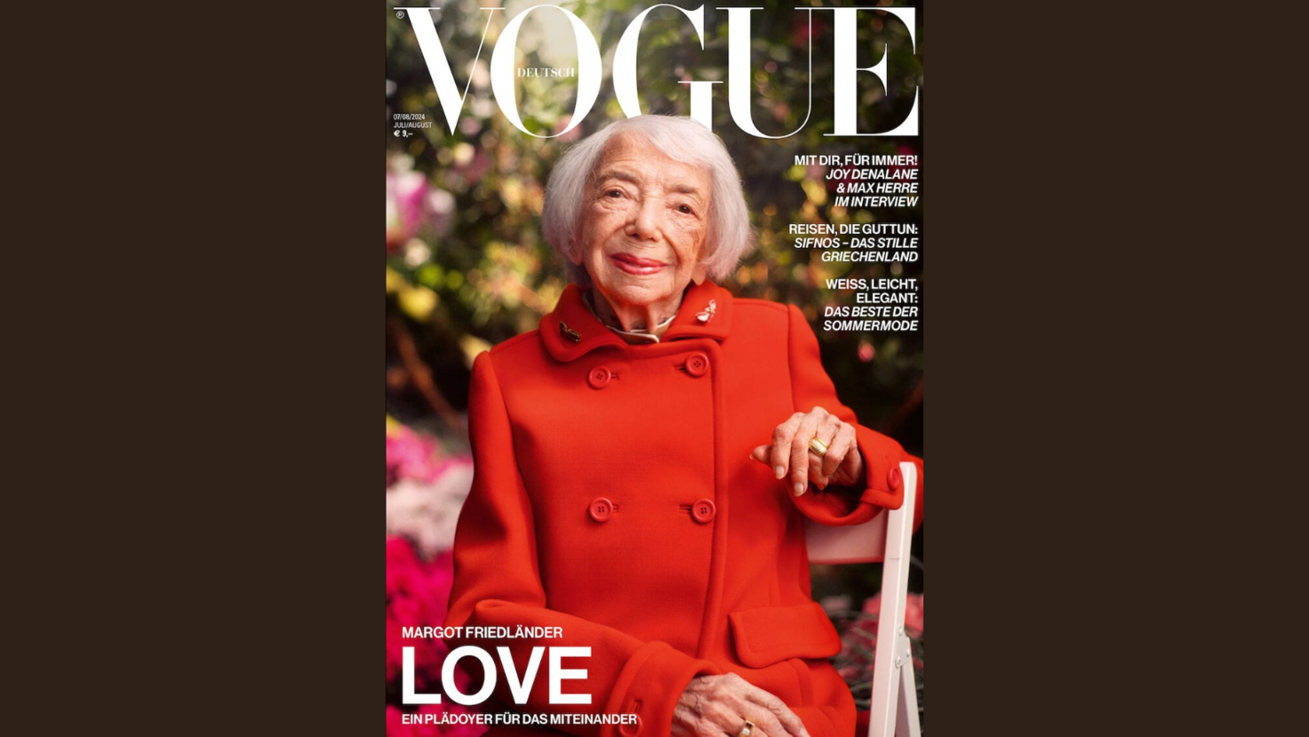 102-Year-Old Holocaust Survivor Margot Friedländer Is Vogue Germany’s ...