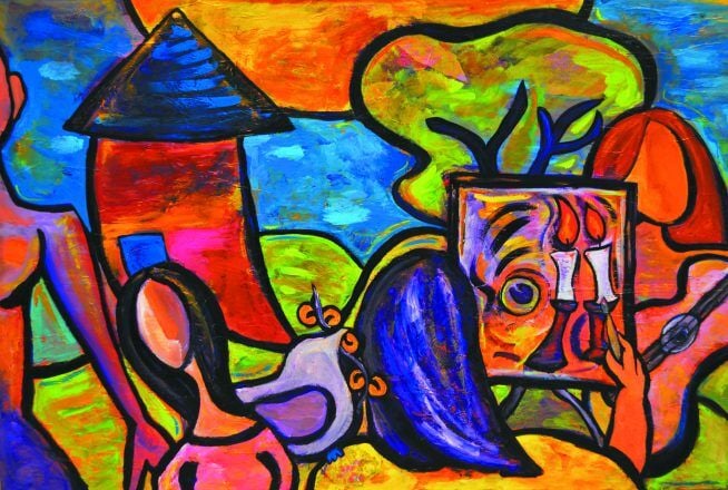 Artist and educator Julie Wohl expresses her passion in vibrant works ...