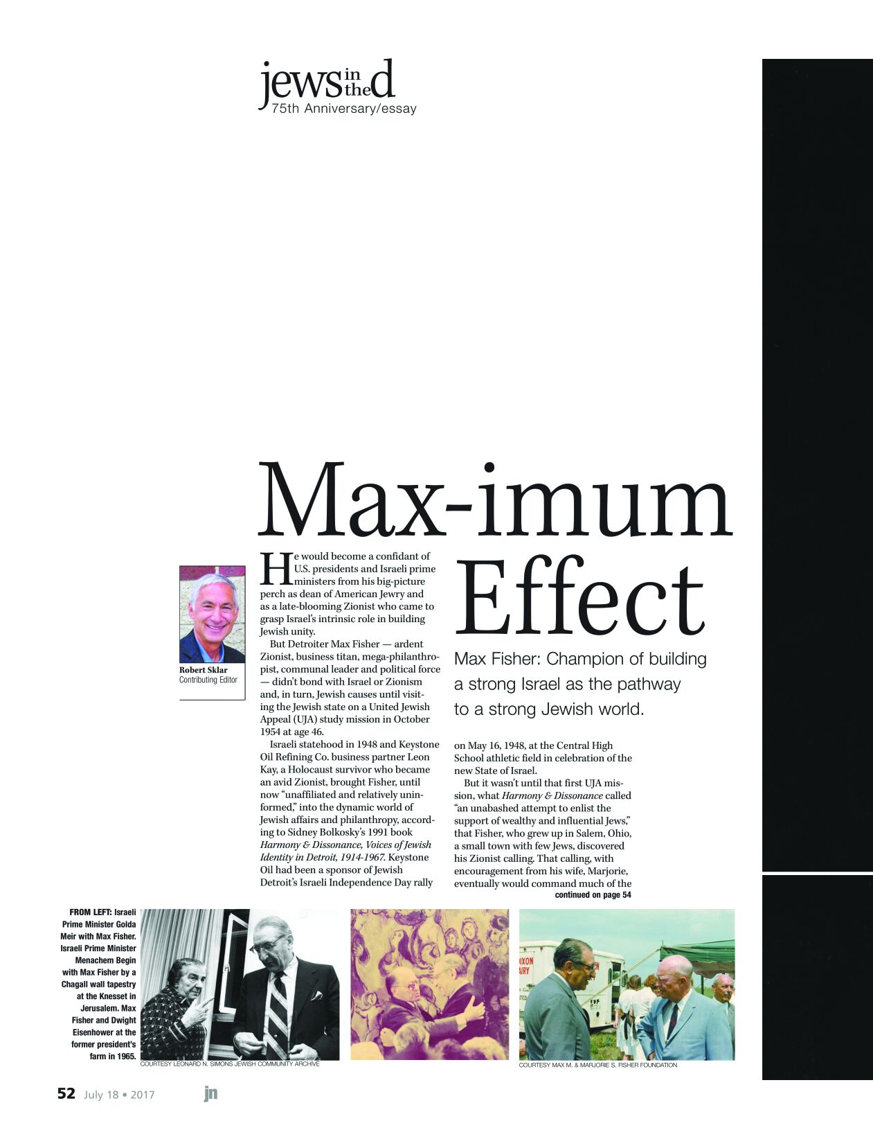 Max Fisher’s $50M Loan That Changed Jewish Philanthropy | Looking back ...