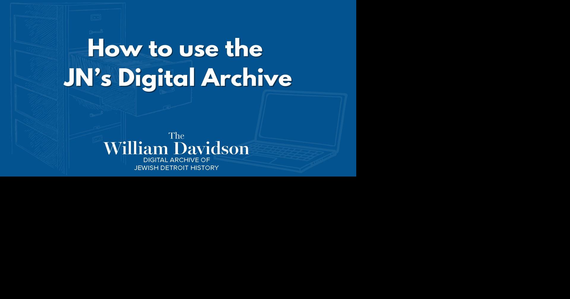 How to Use the Jewish News Digital Archive | | thejewishnews.com
