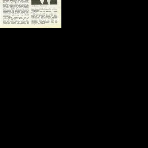 Looking Back – L. Brooks Patterson | Judaism | thejewishnews.com