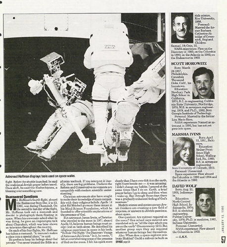 Looking Back: Jewish Astronauts Make Their Mark in History and in the ...