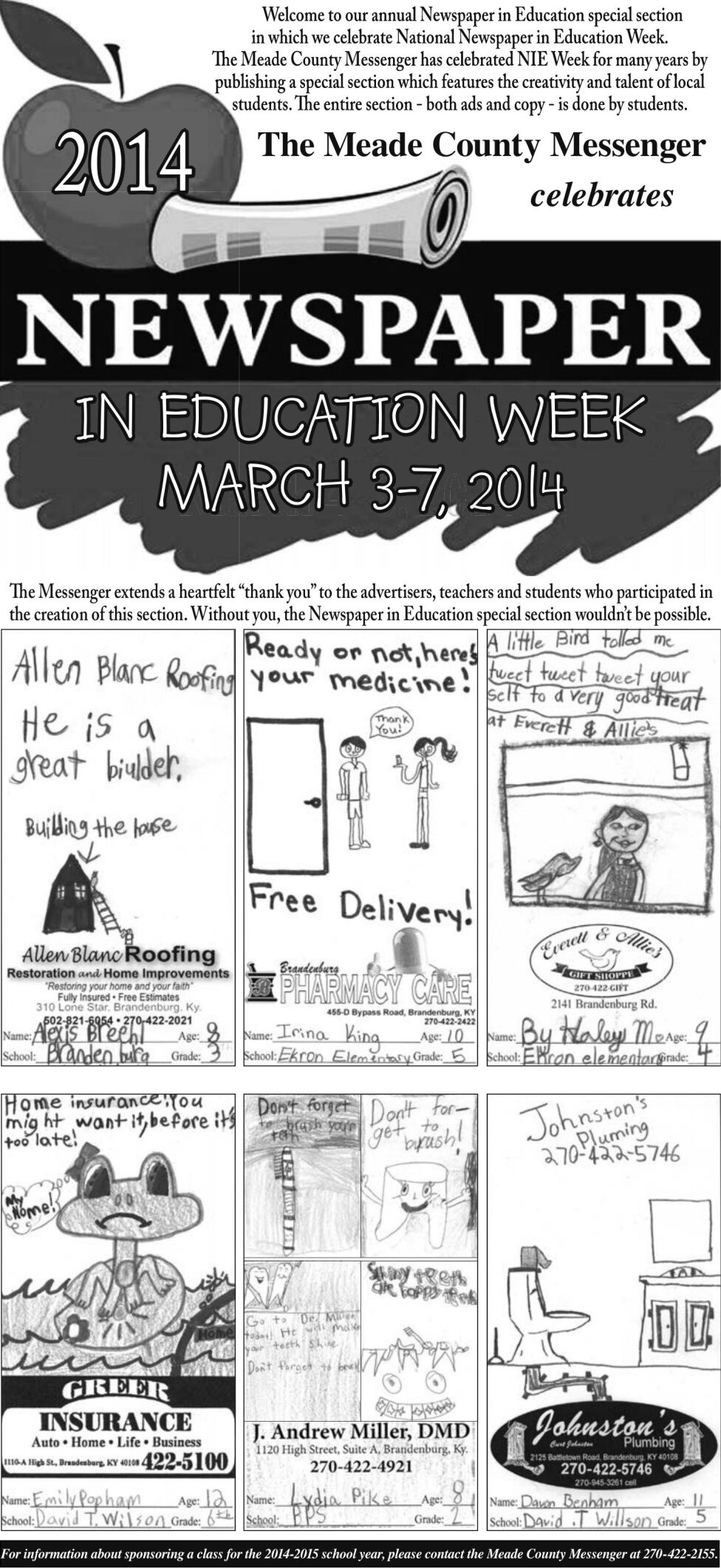 Newspaper in Education, 2014 | Archived Special Sections ...