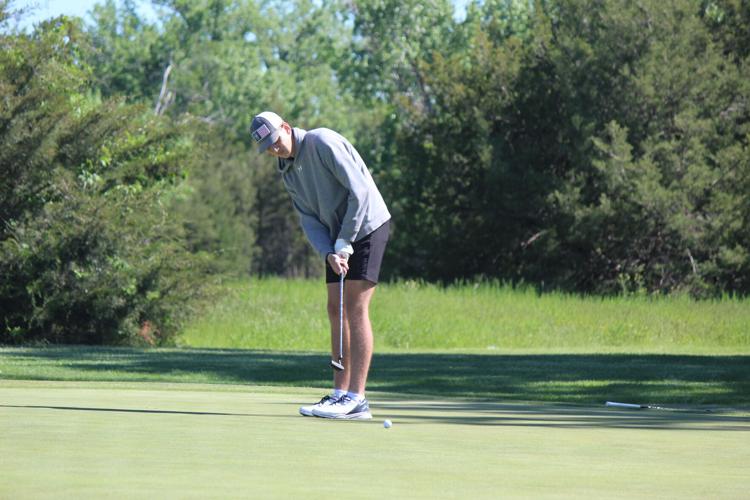Ethan Morgan in Action at State Golf | Axtell | themindencourier.com