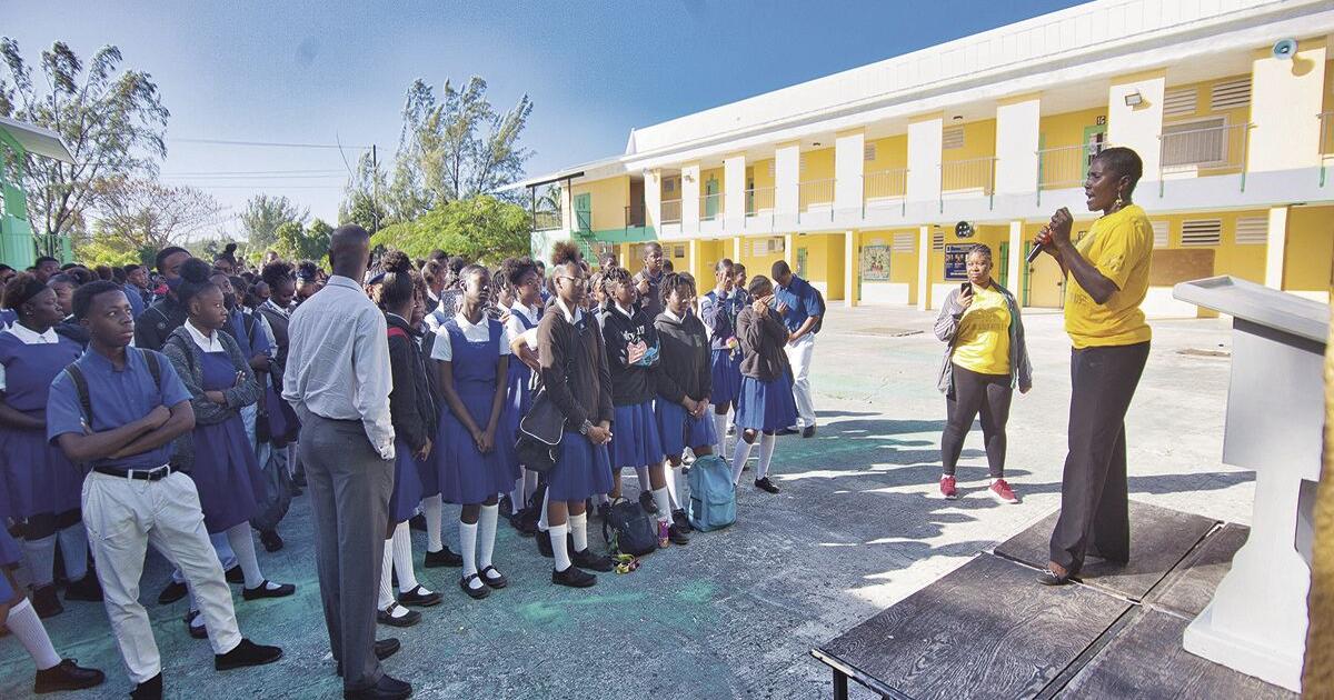 Dame of CARIFTA Pauline Davis visits schools | Sports ...