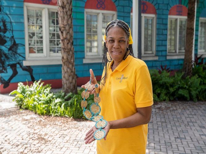 Colette Ferguson’s Coco Reef Craft manipulates straw into unique shapes ...