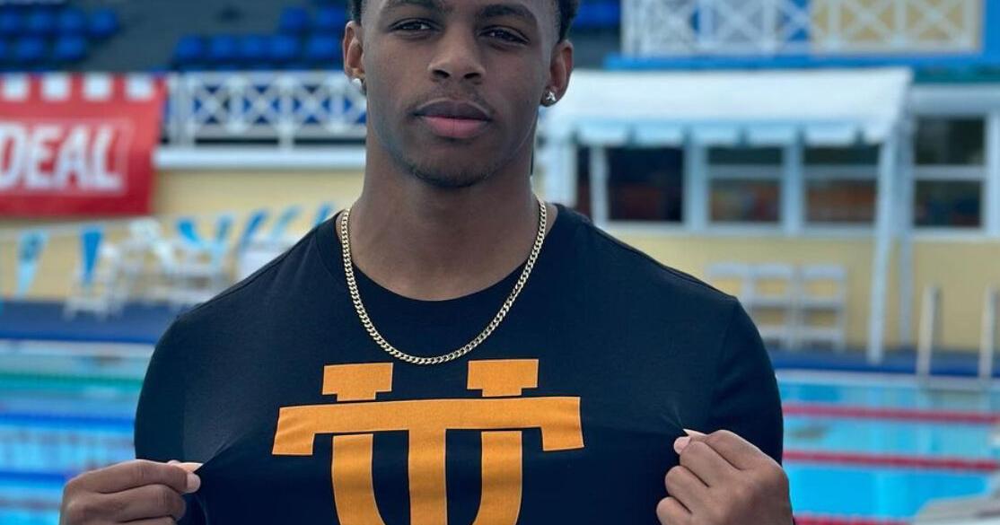 Swimmer Lamar Taylor makes successful debut for Tennessee Volunteers ...