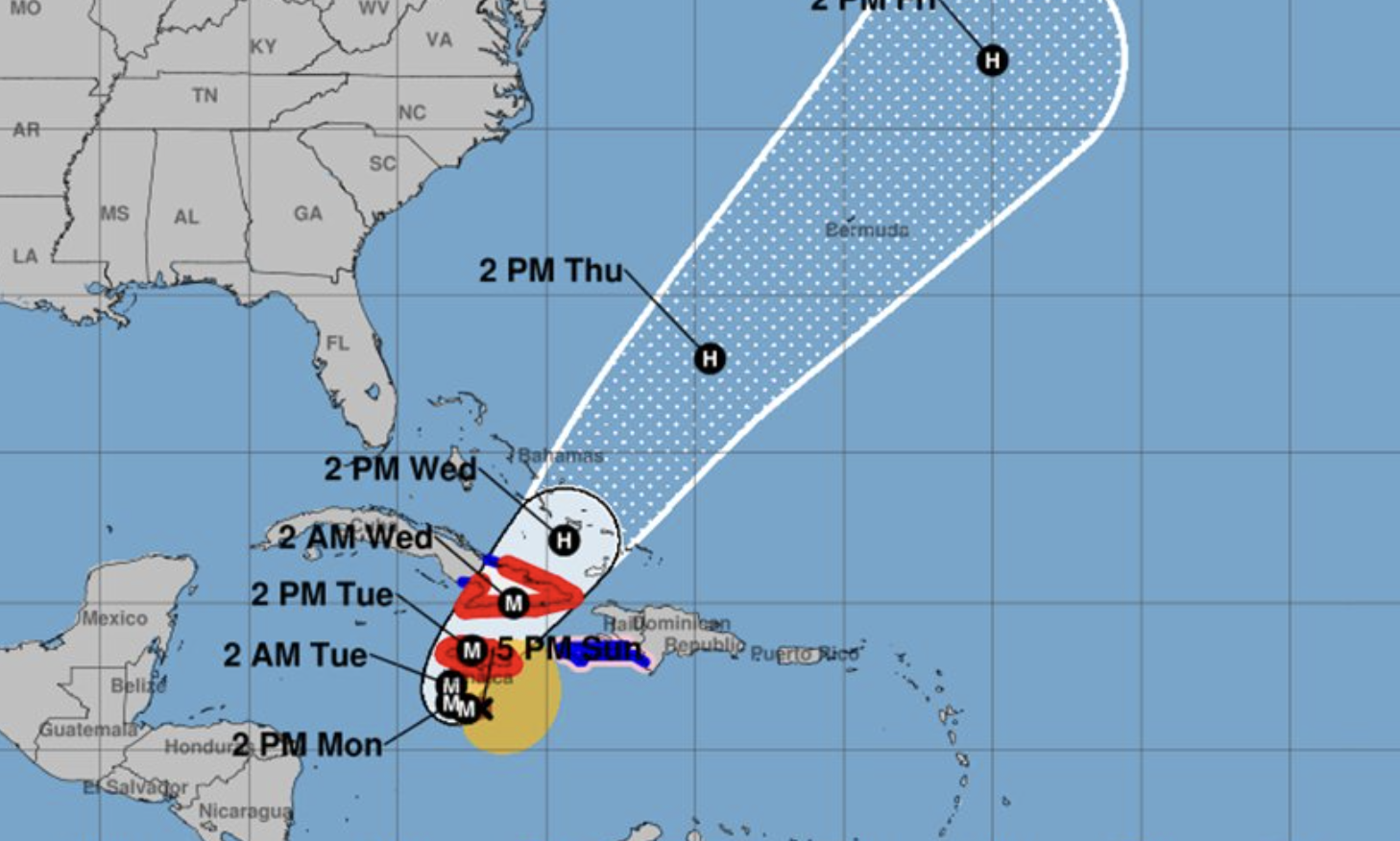 Central and Southeast Bahamas on alert for Hurricane Melissa | News ...