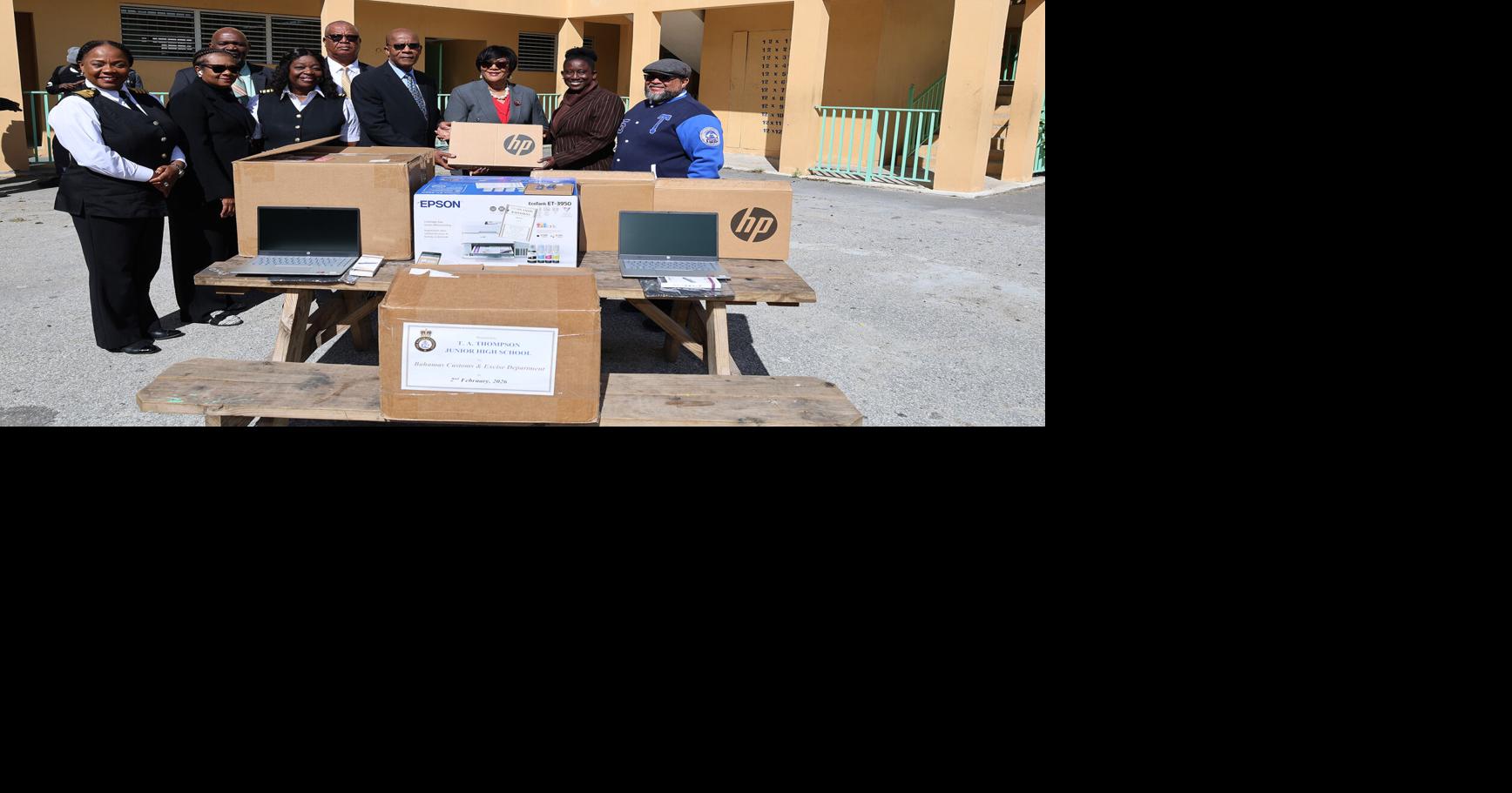 Bahamas Customs and Excise Department makes donation to T.A. Thompson ...