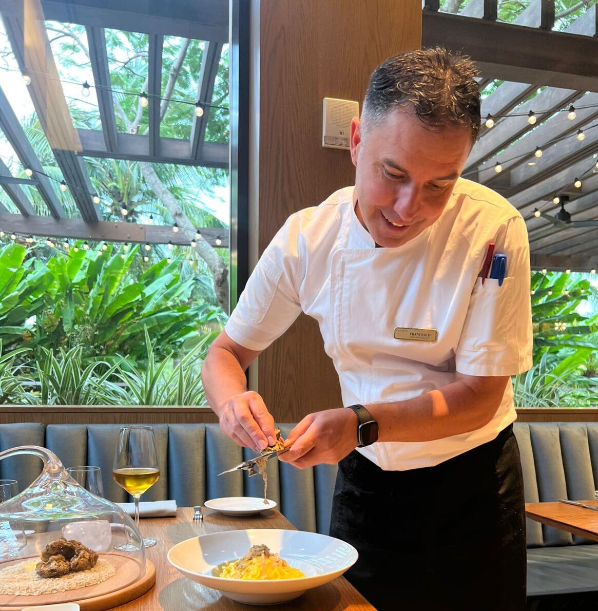 A celebration of Italian white truffle season at Paranza at The Cove at ...