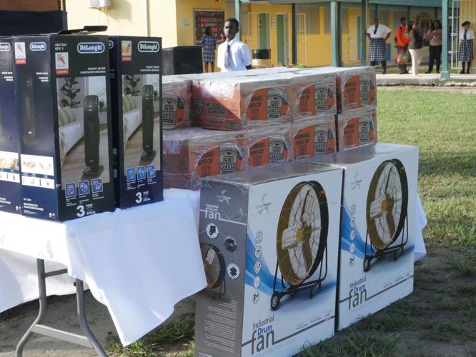 Dr. Charlene Reid extends generosity to Jack Hayward Junior High for a ...
