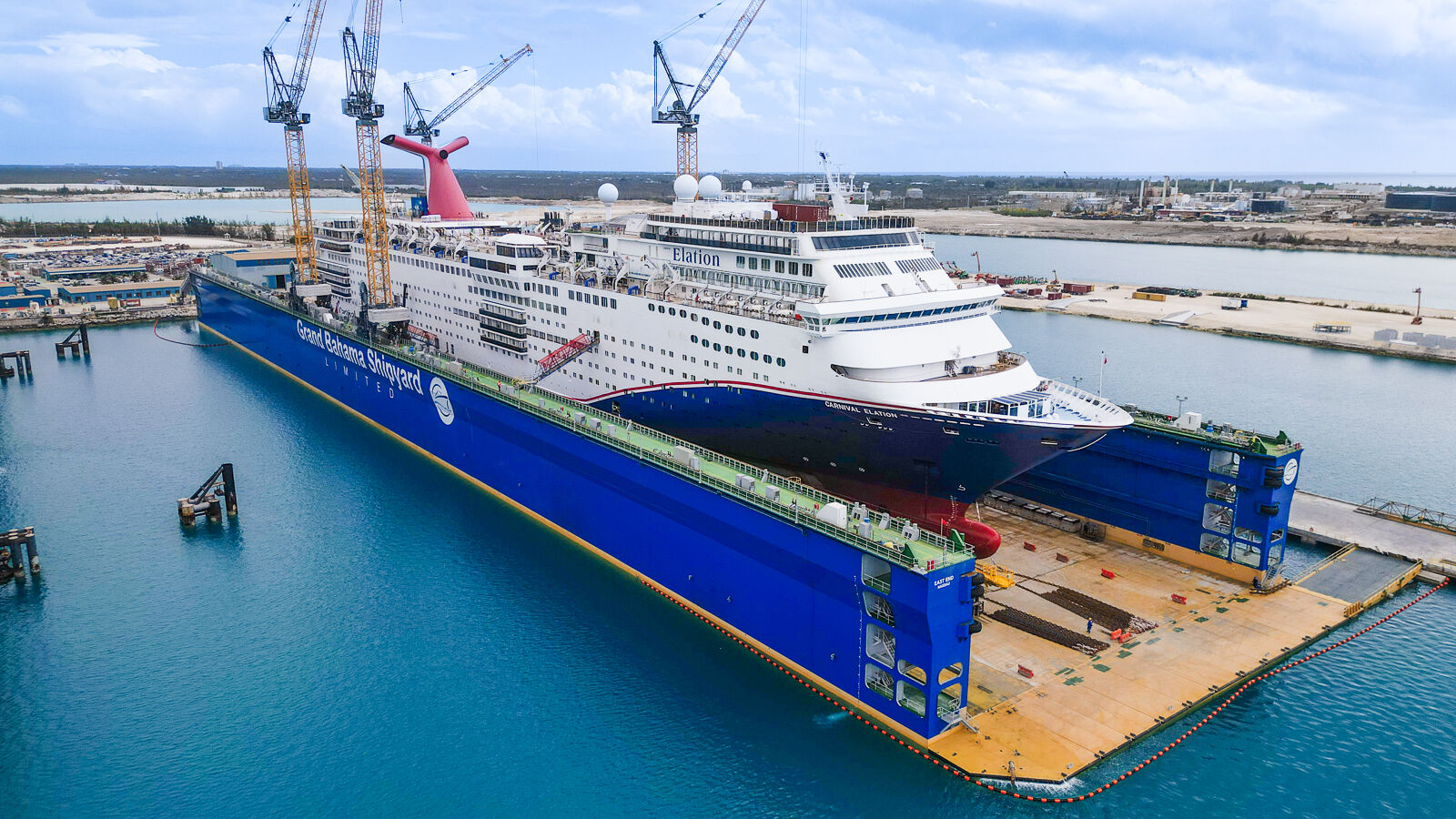 GB Shipyard marks its first use of new floating dry dock | Business ...