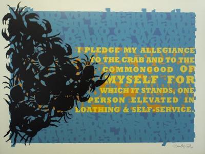 ‘Black Crab Pledge of Allegiance’ (2004) by Dionne Benjamin Smith ...