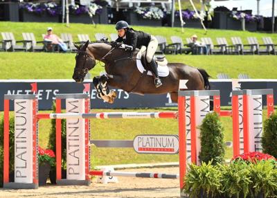 Kacy Smith representing Bahamas at FEI Youth Jumping Championships ...