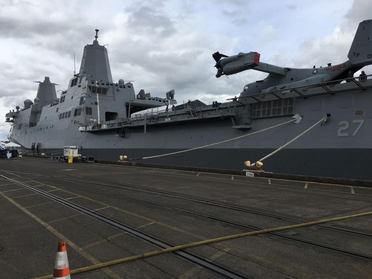 UP CLOSE AND PERSONAL: Coastal emergency managers tour USS Portland ...
