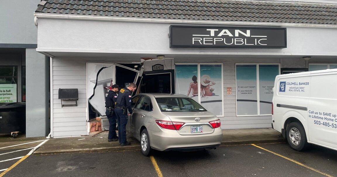 Trending / Car Crashes into Tanning Salon: Vehicle narrowly misses ...