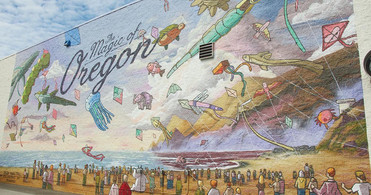 New mural celebrates Lincoln City’s iconic kite festival | News ...