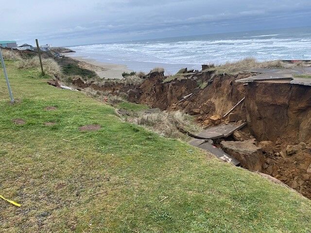 Photos: Popular 'Jump Off Joe' site in Newport affected by landslide ...