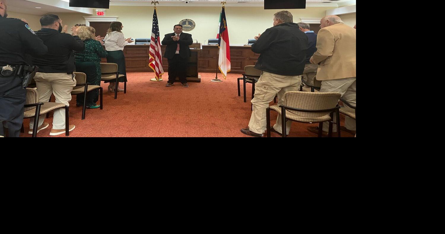 Marc Sharpe swearing-in ceremony | Valdese | The Paper
