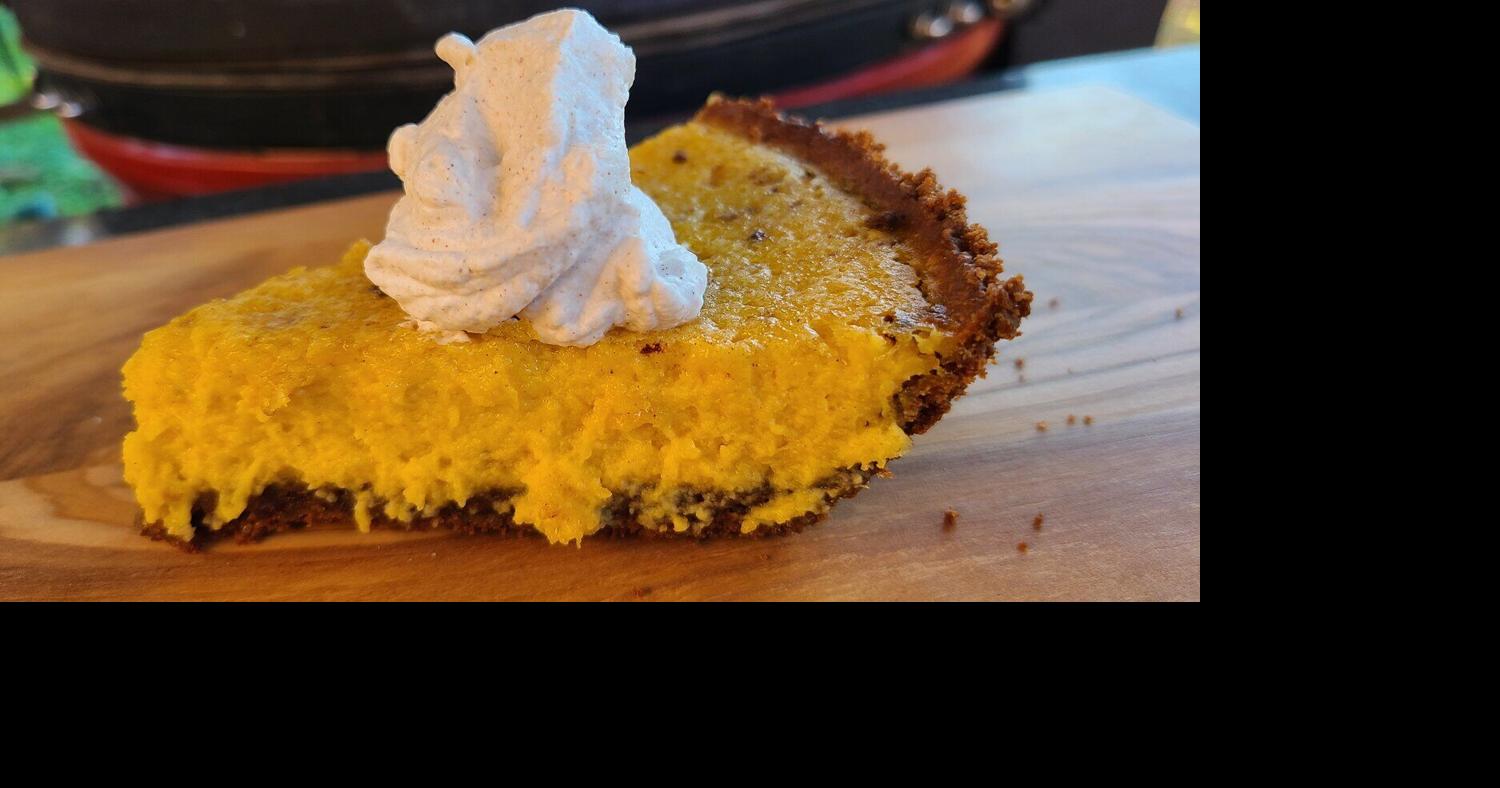 Cream Cheese Pumpkin Pie with Bourbon Whipped Cream | Food And Dining ...