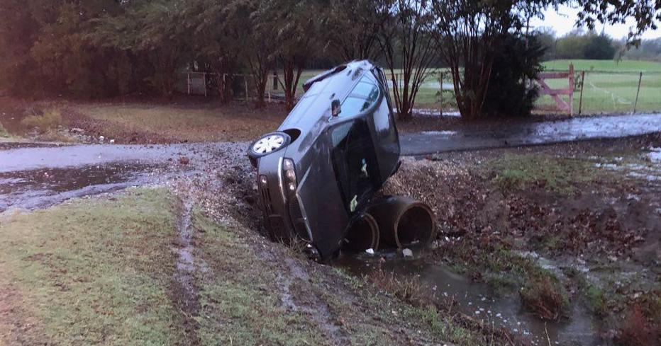 Car flips on FM 195, driver walks away without injuries | News ...