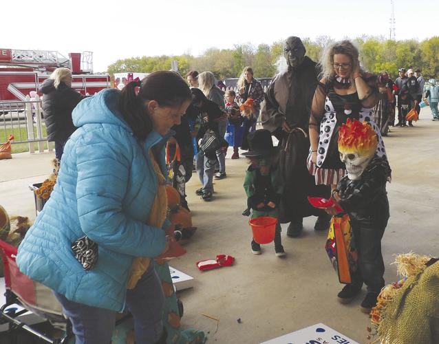 Treats all around: Youngsters take advantage of candy night at the ...