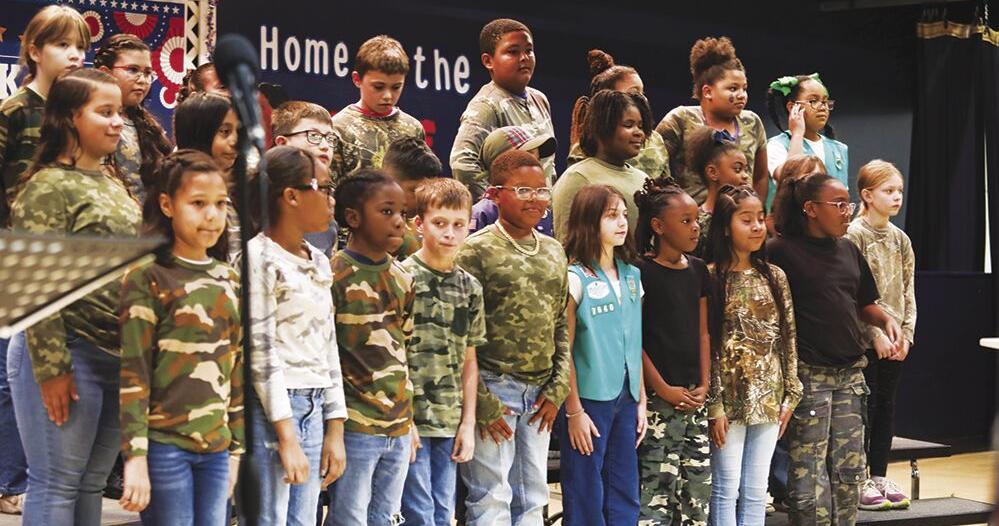 Free: Honoring those who served: Justiss Elementary School pays tribute ...