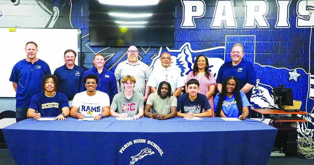Free: Six star signing day: Paris athletes heading to college for ...