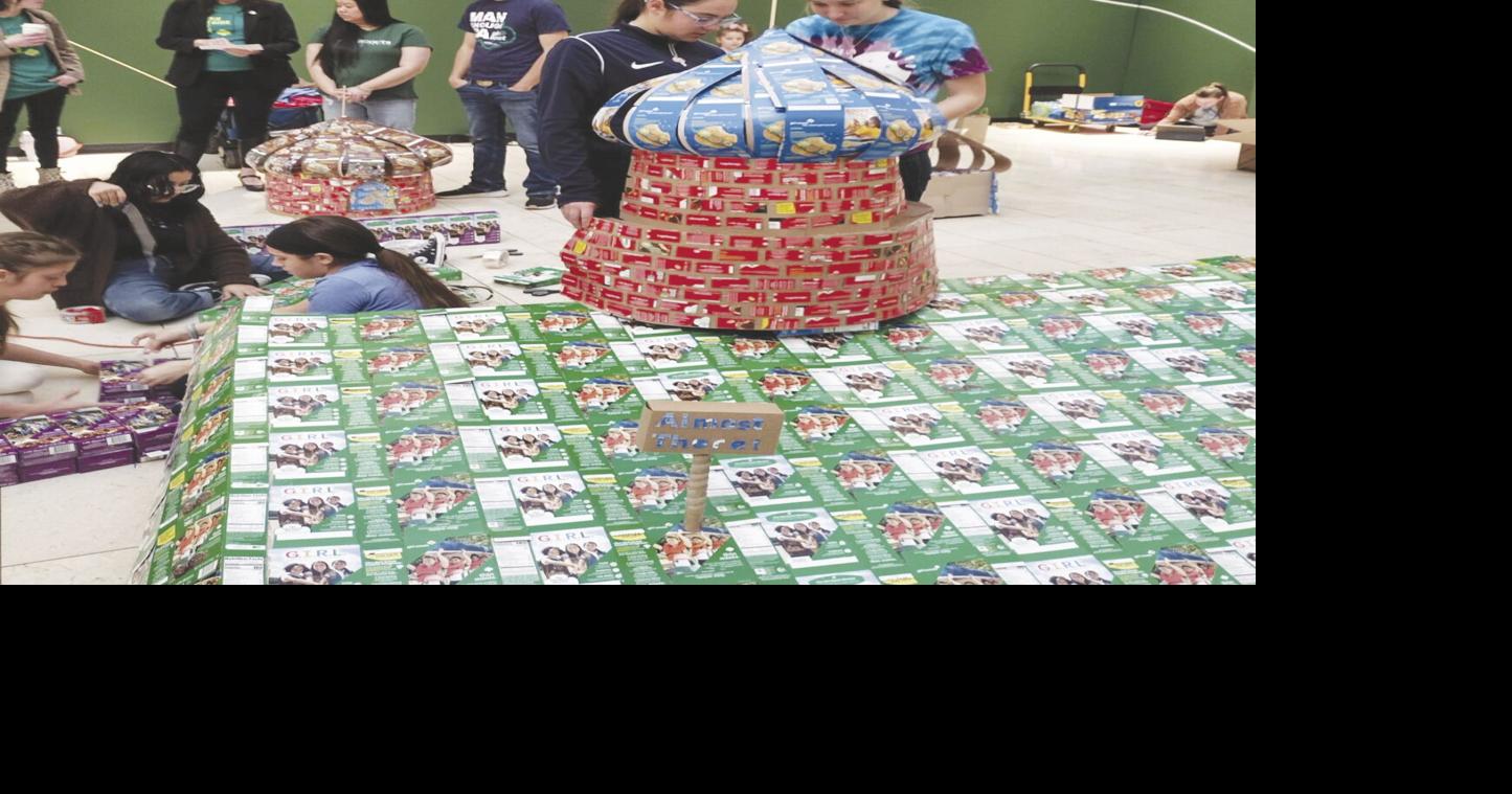 Building Candy Land: Area Girl Scouts compete again in cookie box ...