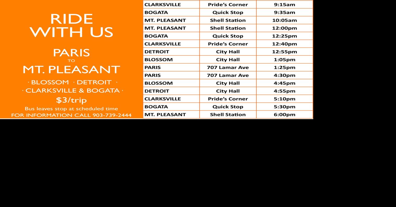 TRAX expands bus service | News | theparisnews.com