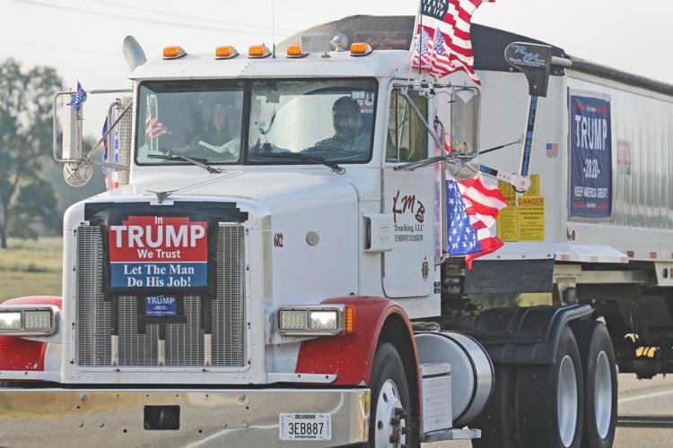 Presidential parade: Trump supporters take to the highway to show pride ...