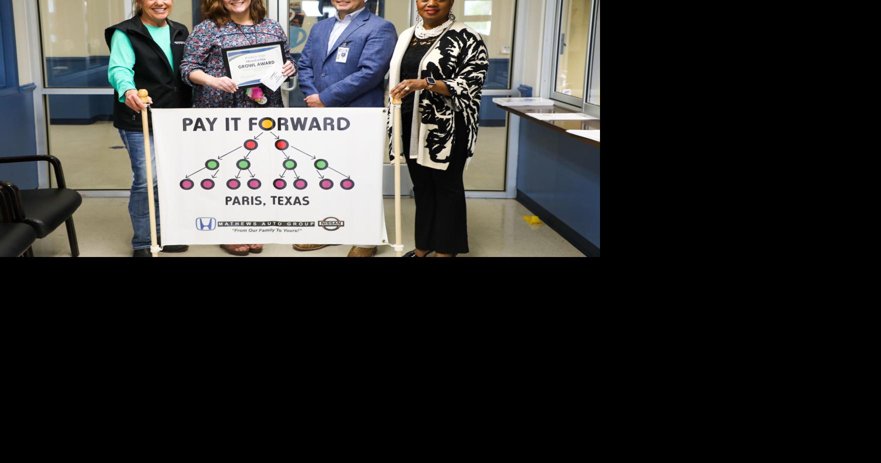 Paris ISD collaborates with Mathews Auto Group to present GROWL awards ...