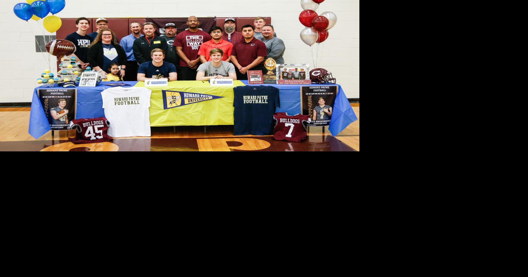 Knickerbocker twins sign to play football at Howard Payne University ...