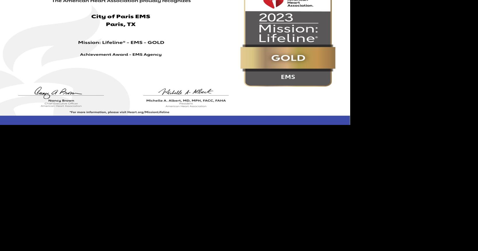 Paris EMS gets American Heart Association award | News | theparisnews.com