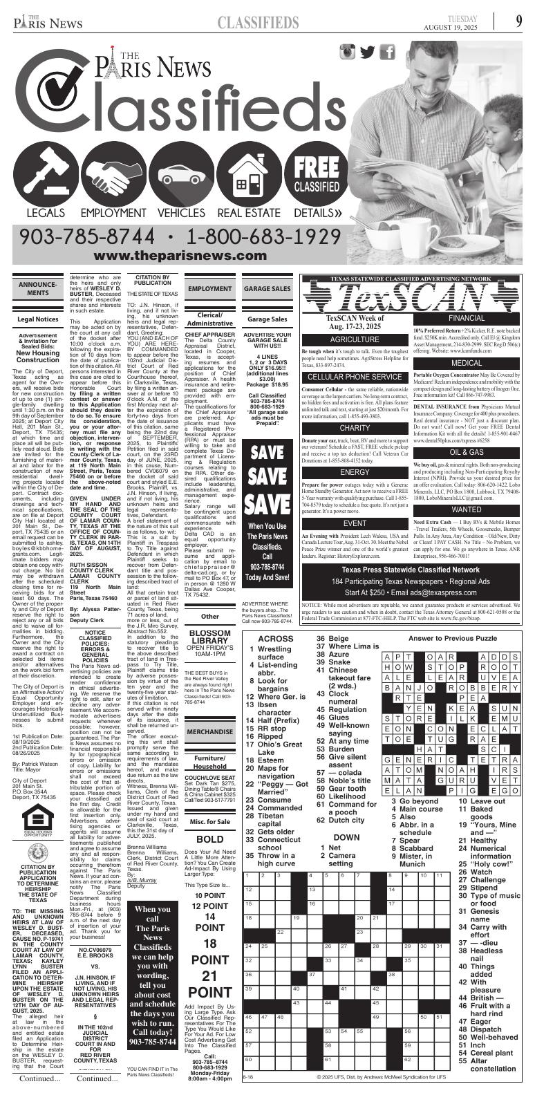 Page A09 | The Paris News | theparisnews.com