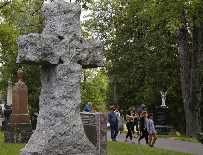 Photos: Mark Your Spot tours continue at Little Lake Cemetery in ...