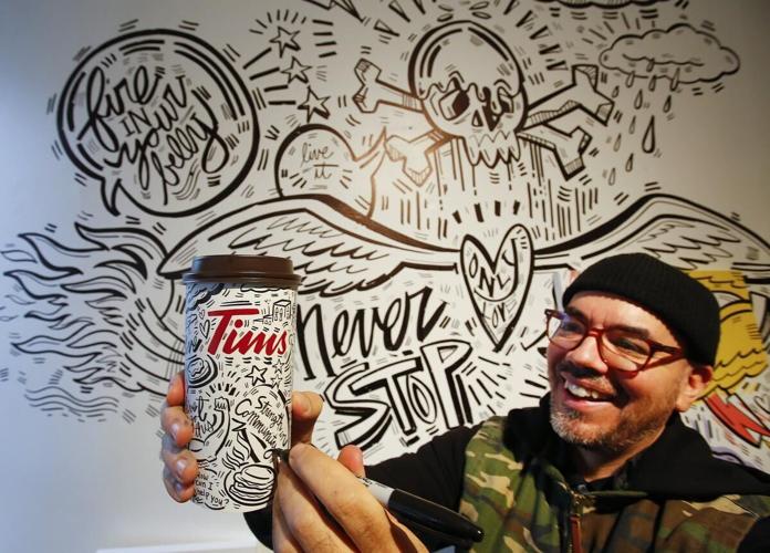 Peterborough artist pitches new design for Tim Hortons cups