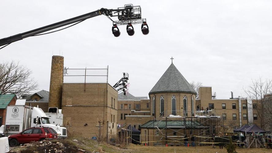Photos: Television series filming at the Mount Community Centre in ...