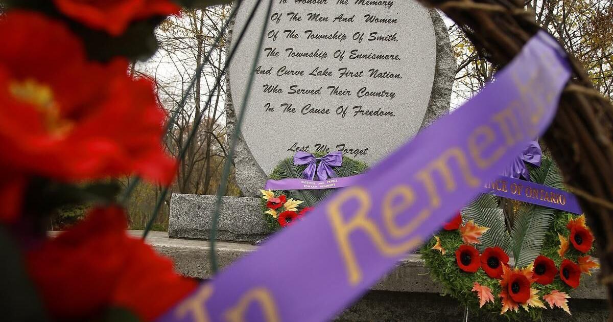 Remembrance Day Services planned across Peterborough County