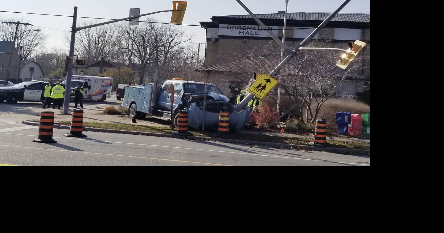 Collision involving OPP cruiser and utility truck takes out traffic ...