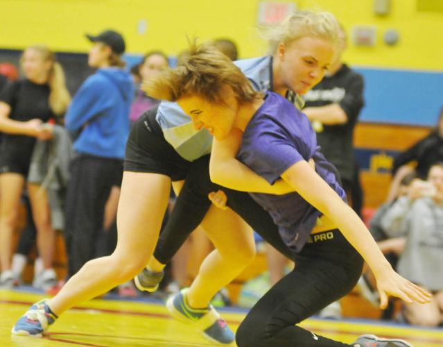 Wrestlers hit the mats