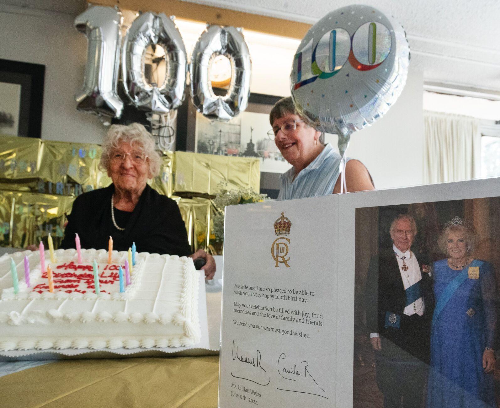 Lily Weiss celebrates 100th birthday in Peterborough