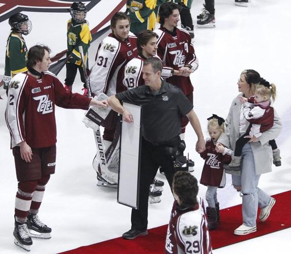 Photos: Peterborough Petes honour trainer Brian Miller on his 2,000th ...