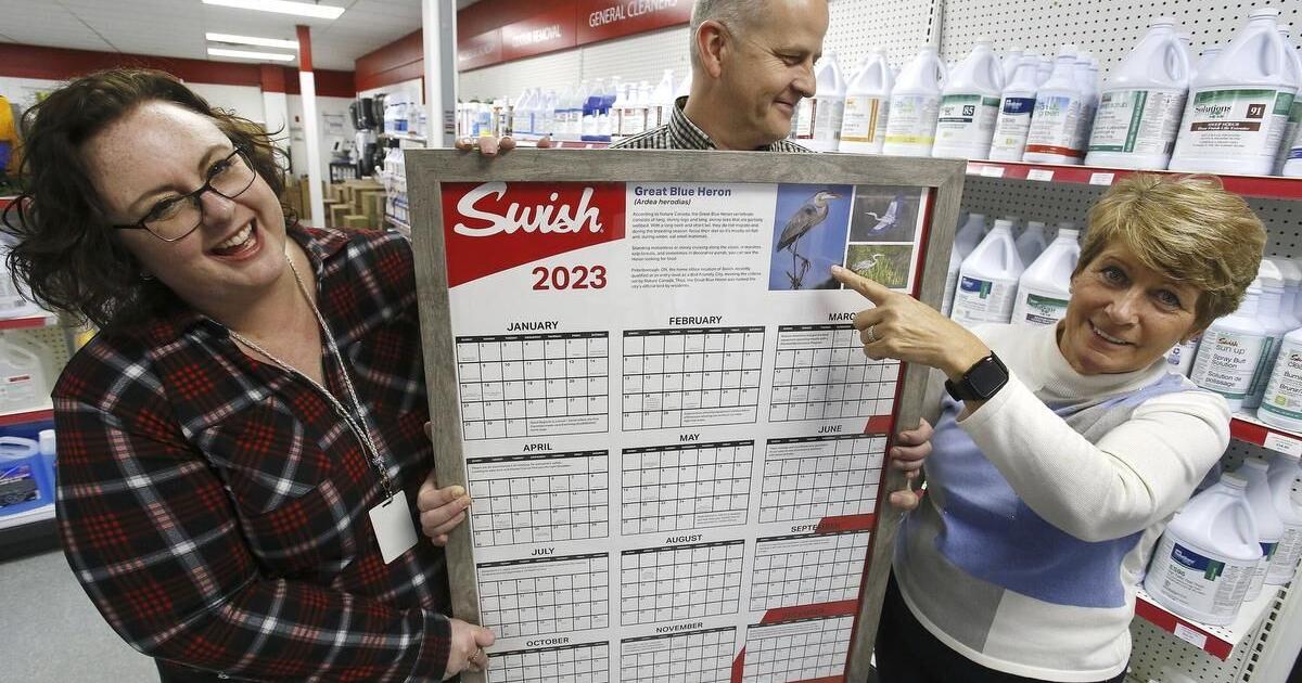 Photos: Peterborough’s new official bird on Swish Maintenance calendar